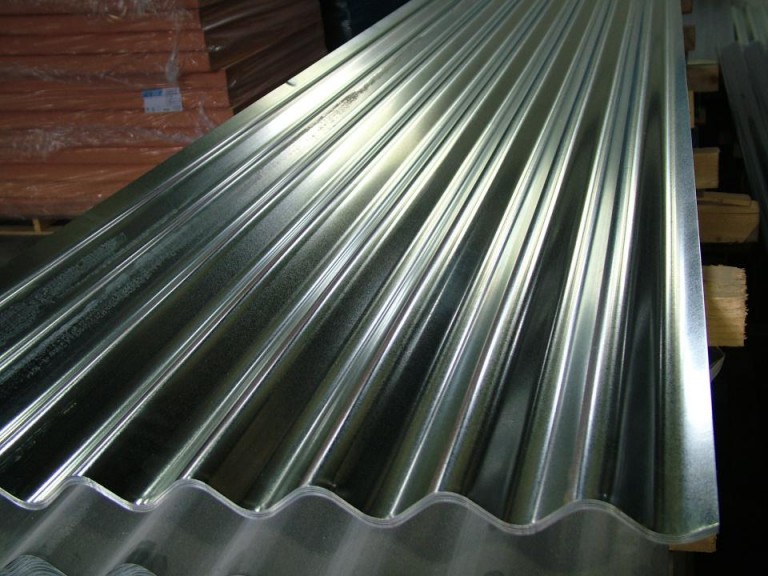 Lamina galvanizada de acero en perfil ondulado para construcción en ...